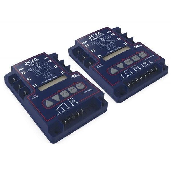 Icm Controls 3 Phase Programmable Line Voltage Monitor ICM450A+ | Zoro